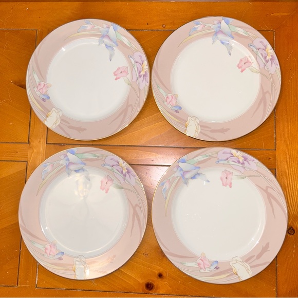 Mikasa | Dining | Mikasa Charisma Beige Pink Gold Trim Floral Iris ...